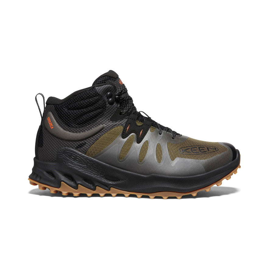 Men's Zionic Waterproof Boot Dark Olive Scarlet Ibis – KEEN Footwear
