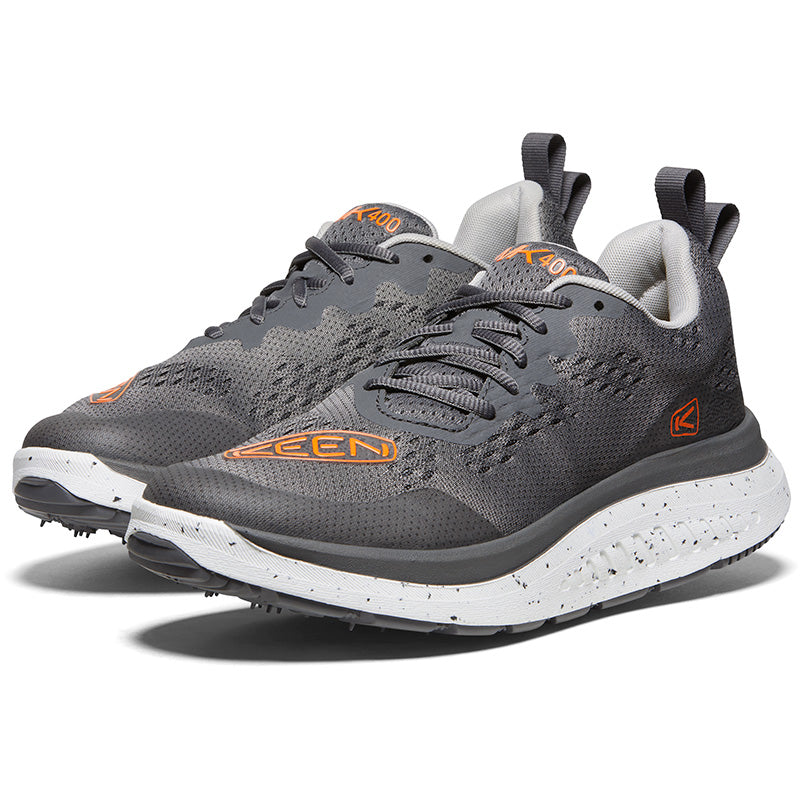 Men's WK400 Walking Shoe Steel Grey Scarlet Ibis – KEEN Footwear